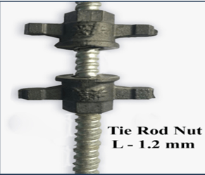 Tie Rod & Nut L- 1.2 mm - ConstructionMart