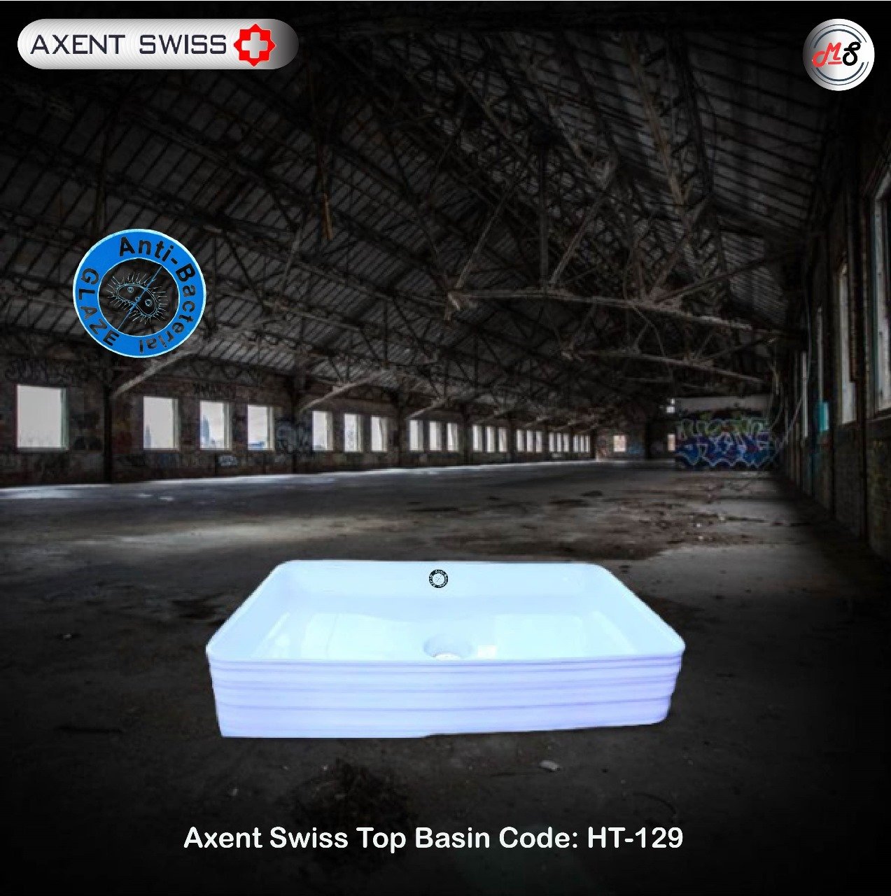 Axent Swiss Top Basin HT-129 - ConstructionMart