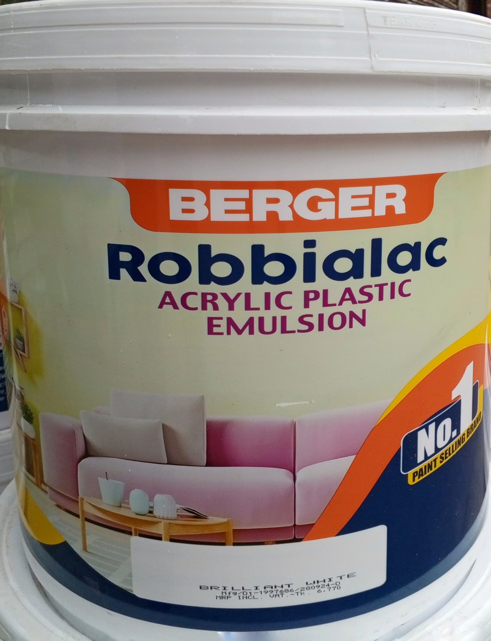 Berger Robbialac Acrylic Plastic Emulsion - ConstructionMart