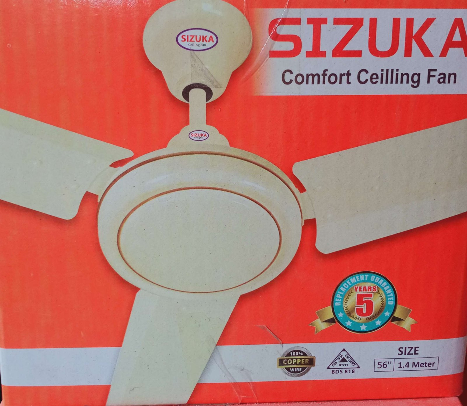 SIZUKA 56″ COMPORT CEILLING FAN - ConstructionMart