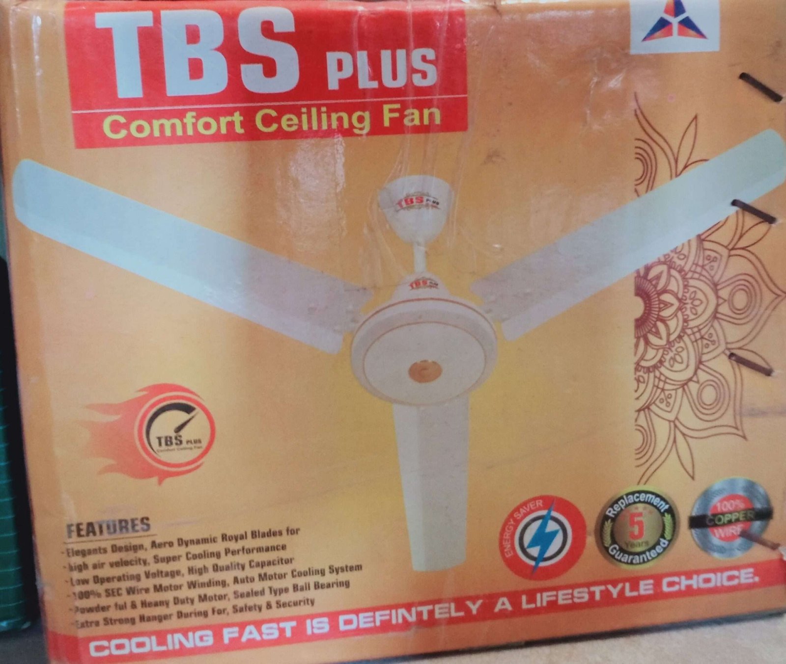 TBS PLUS COMFORT CEILING FAN - ConstructionMart