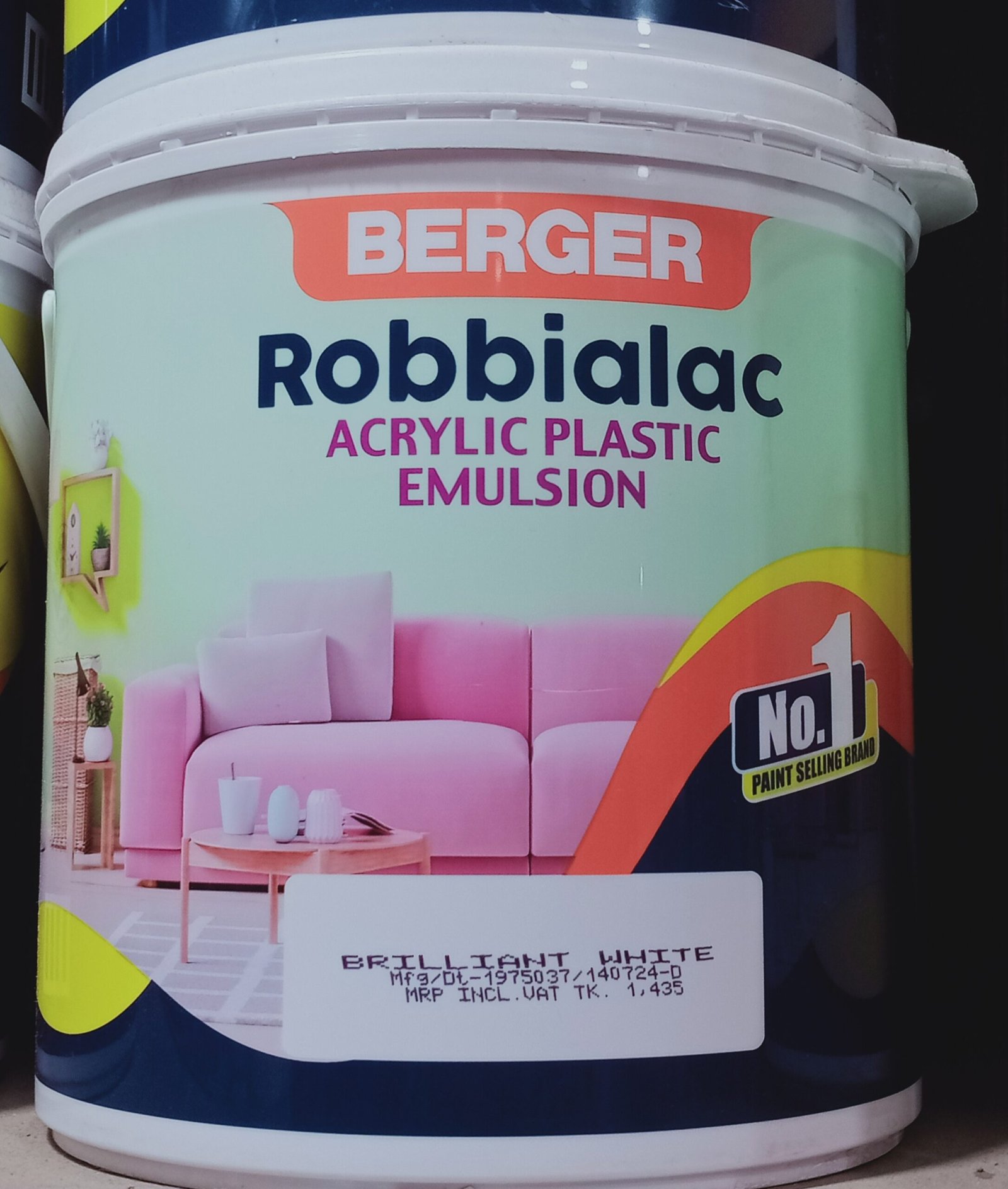 Berger Robbialac Acrylic Plastic Emulsion - ConstructionMart