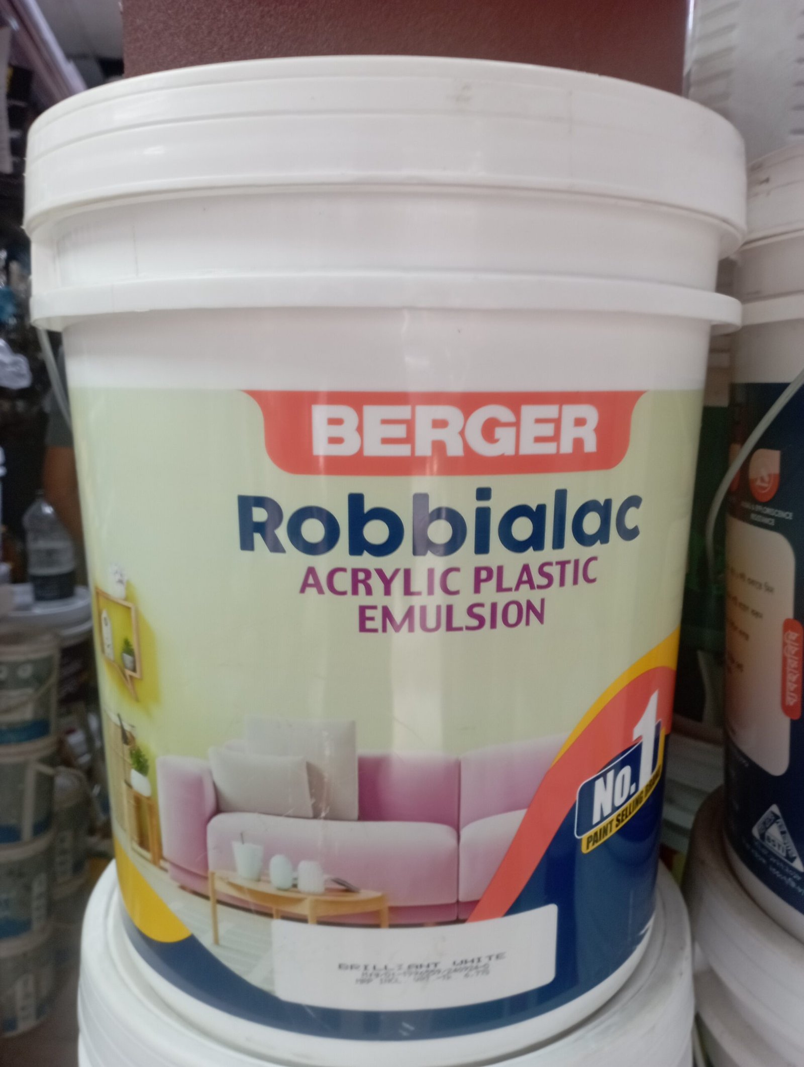 Berger Robbialac Acrylic Plastic Emulsion - ConstructionMart