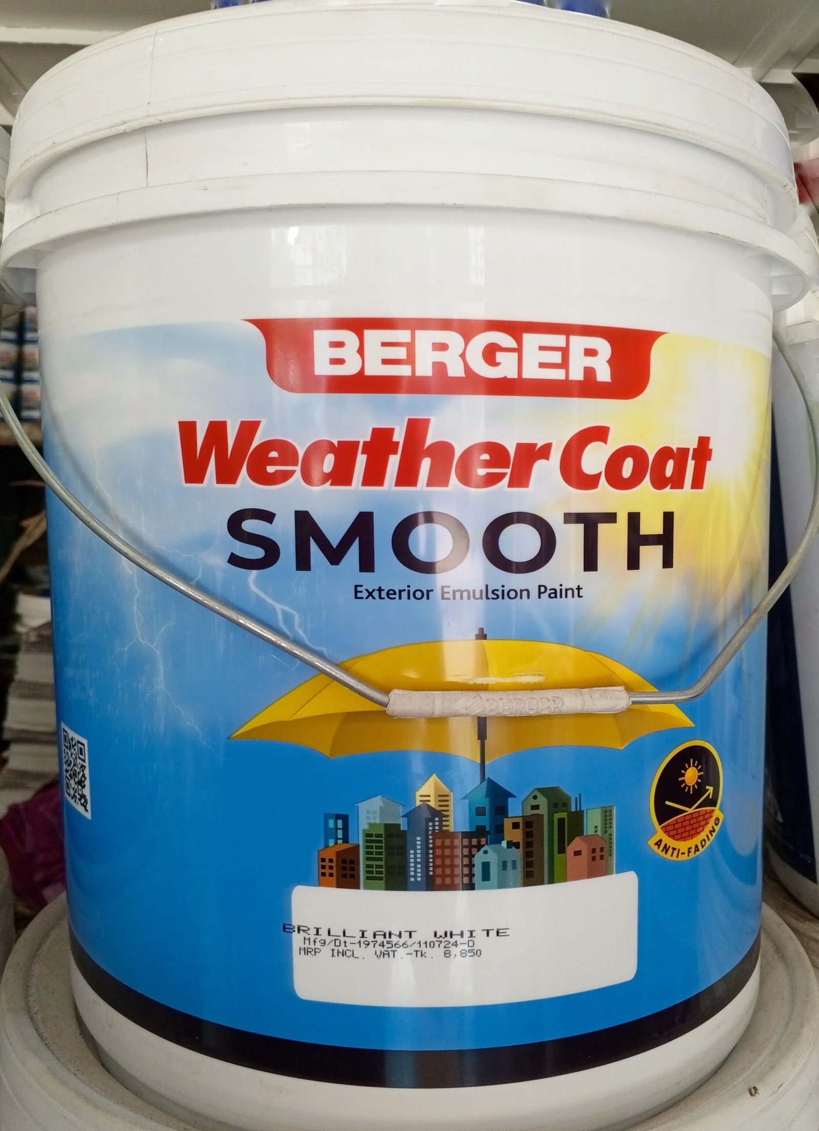 Berger Weather Coat Smooth Exterior Emulsion Paint - ConstructionMart