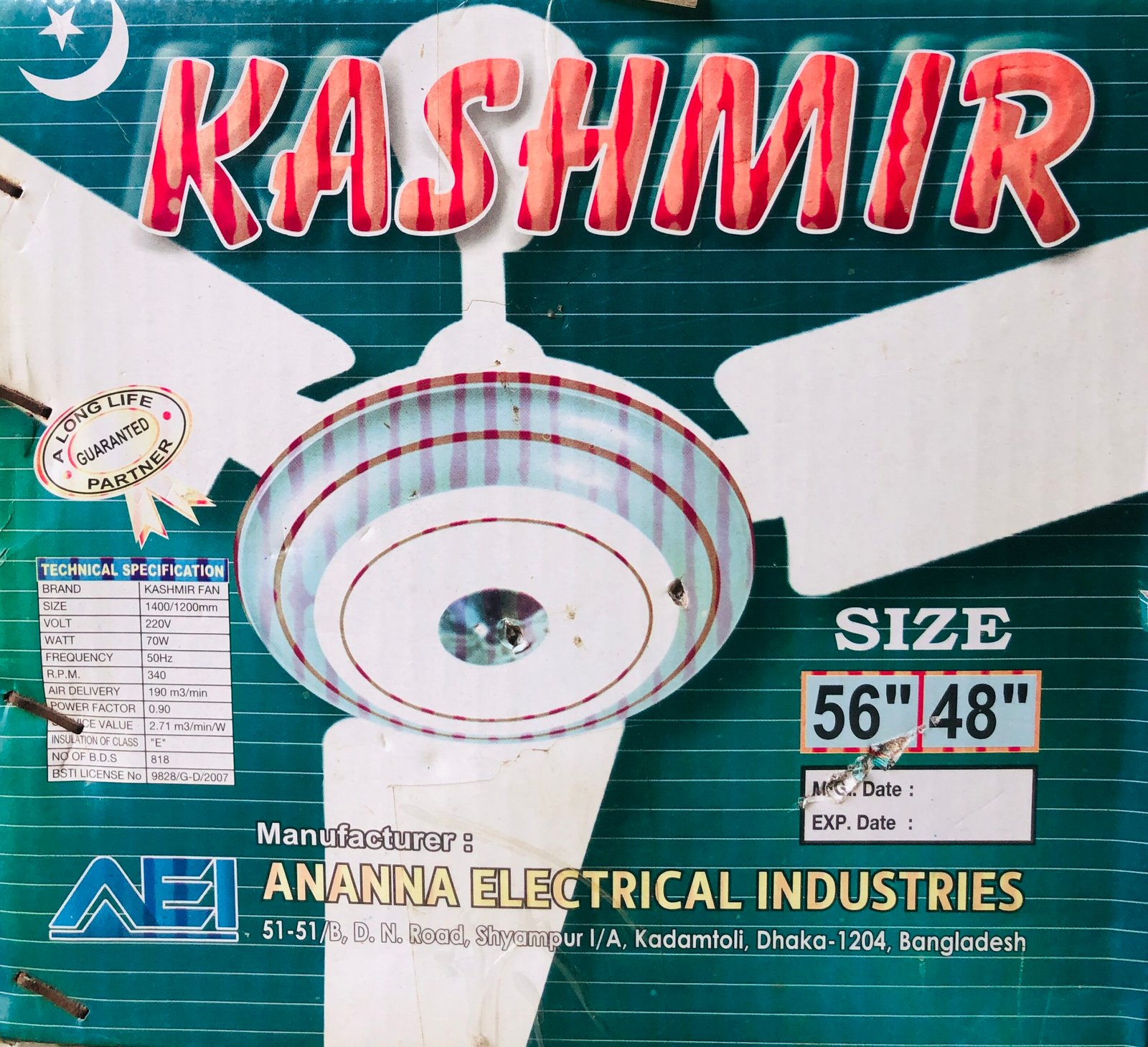 Kashmir Ceiling fan - ConstructionMart