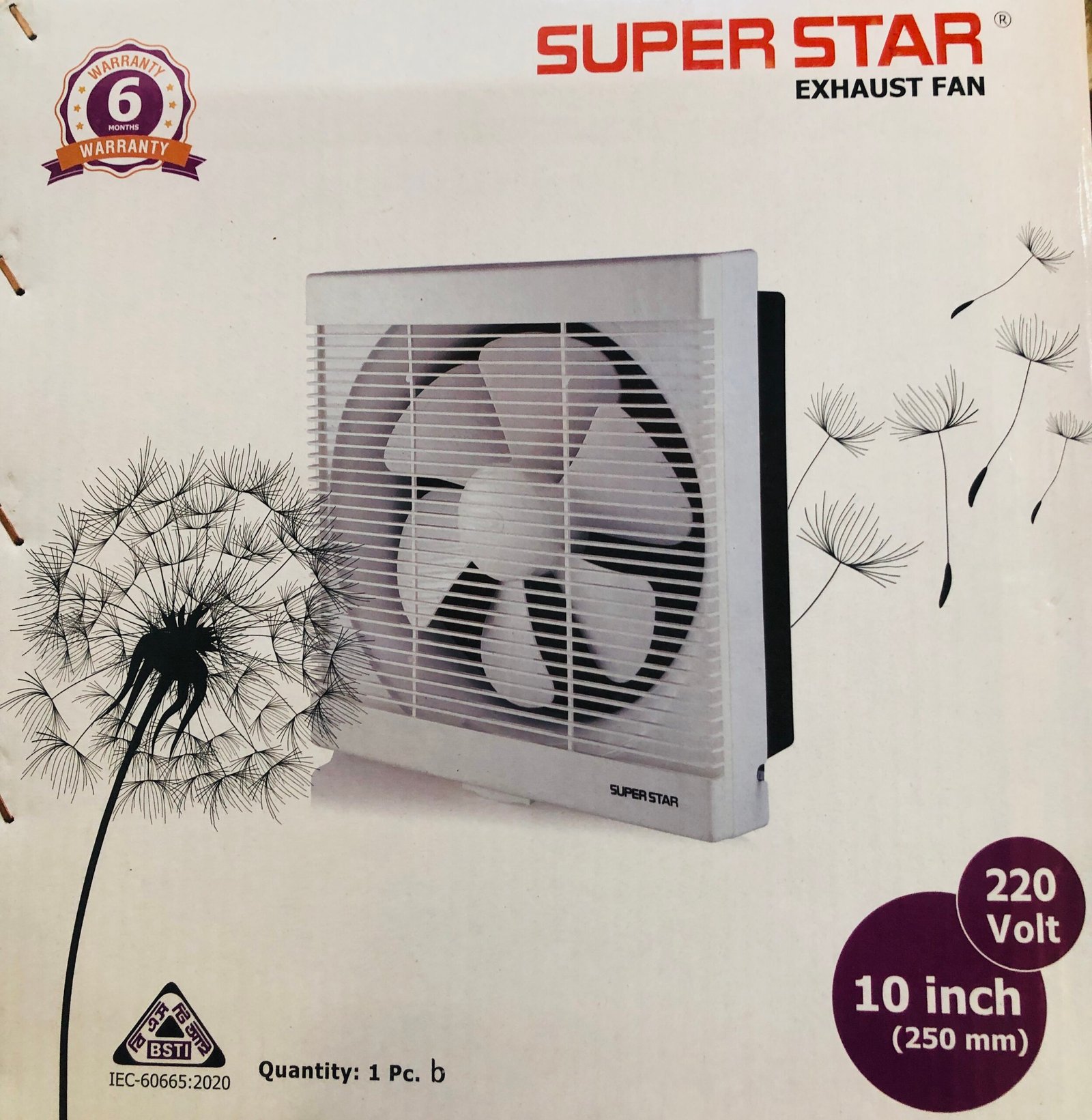 Super Star Exhaust Fan - ConstructionMart