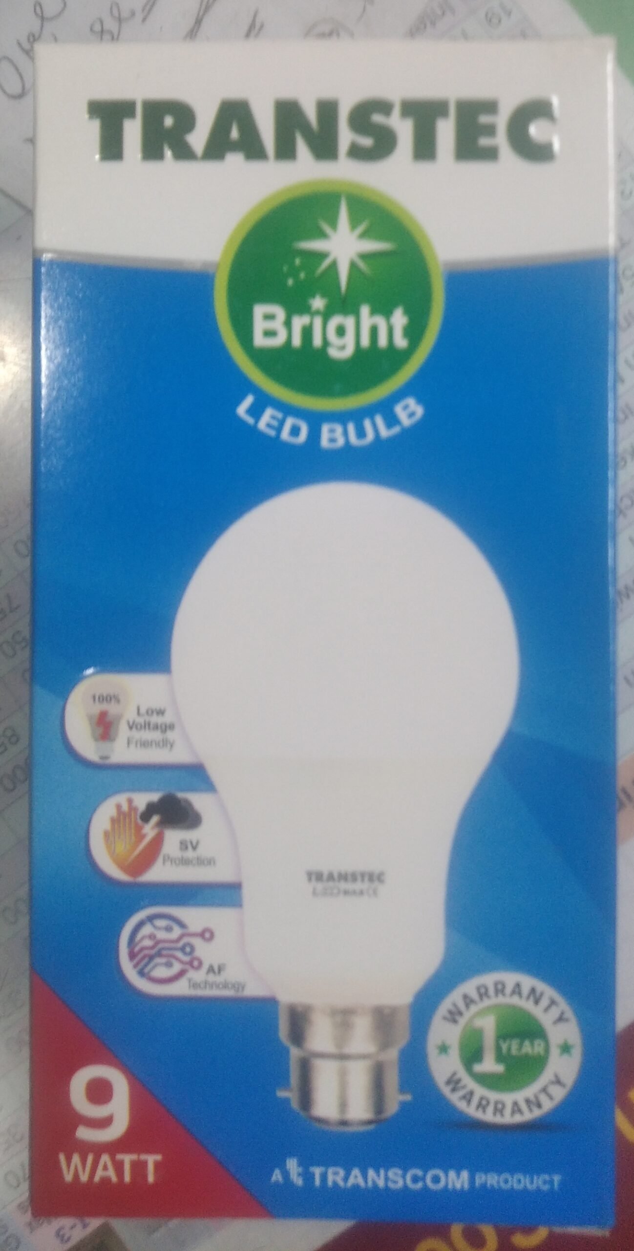 Transtec LED Bulb 9 W - ConstructionMart