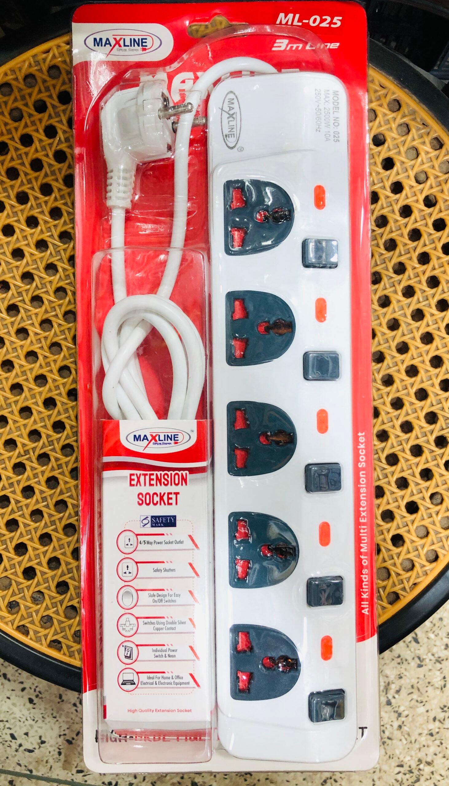 Max line Extension Socket ML-025 - ConstructionMart