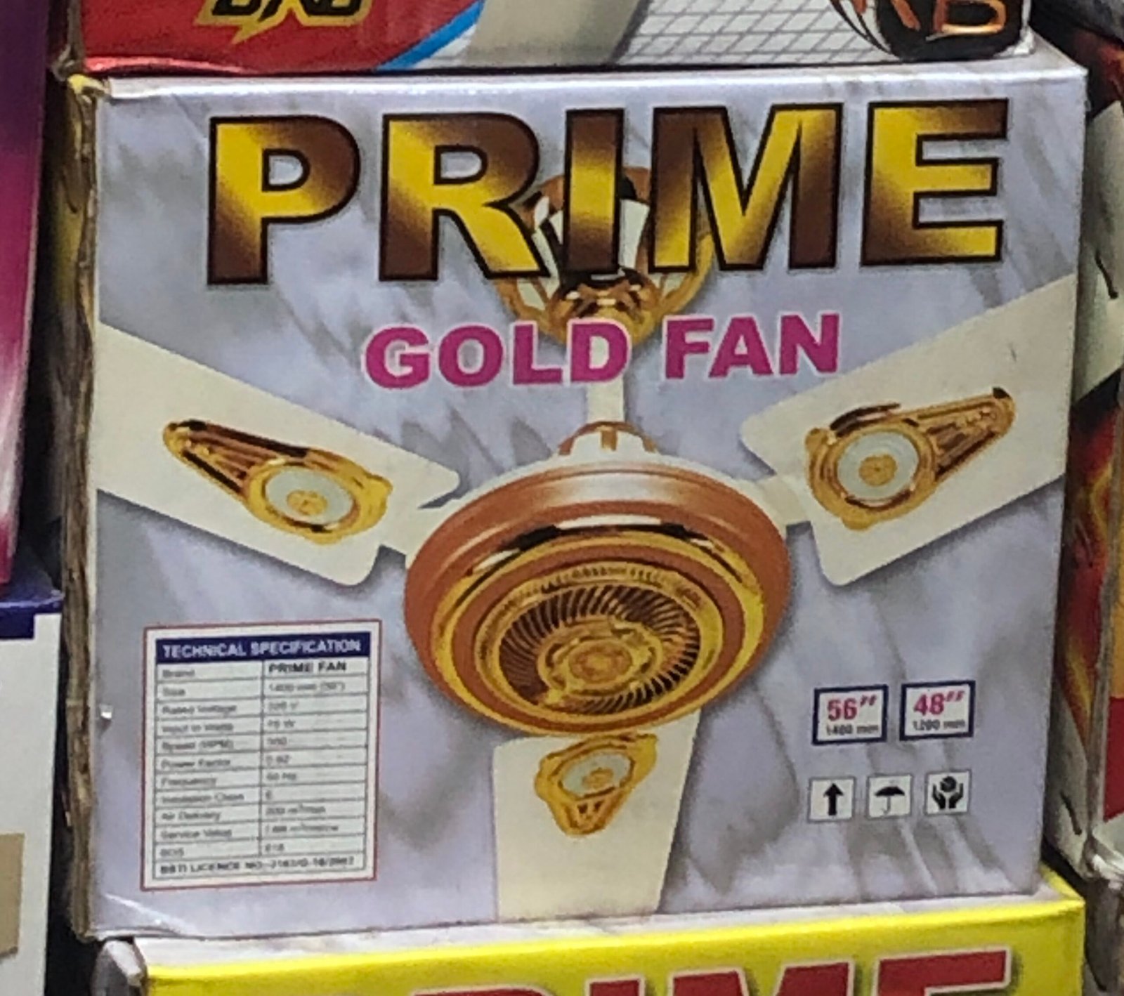 Prime Gold Celling Fan - ConstructionMart