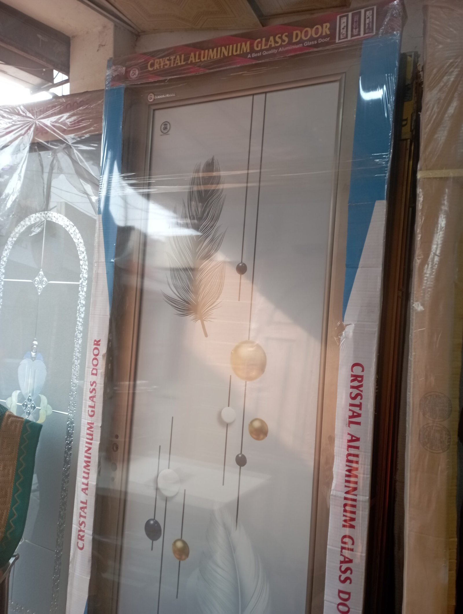 Crystal Aluminium glass Door - ConstructionMart