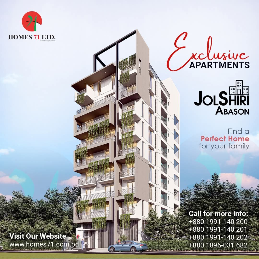Luxurious South Facing Apartments at Jolshiri Abashon - ConstructionMart
