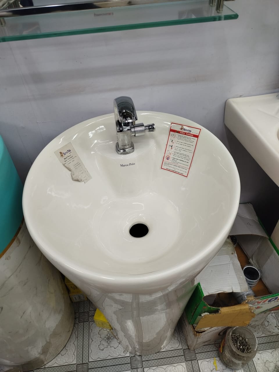 Marco Polo Basin - White - ConstructionMart